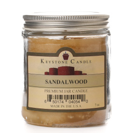 Sandalwood Scented Candles in 7 Ounce Jar