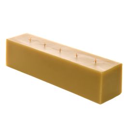 Bourbon Butterscotch Rectangle Candles 5 Wicks Pillar Candle 16 Inch Long